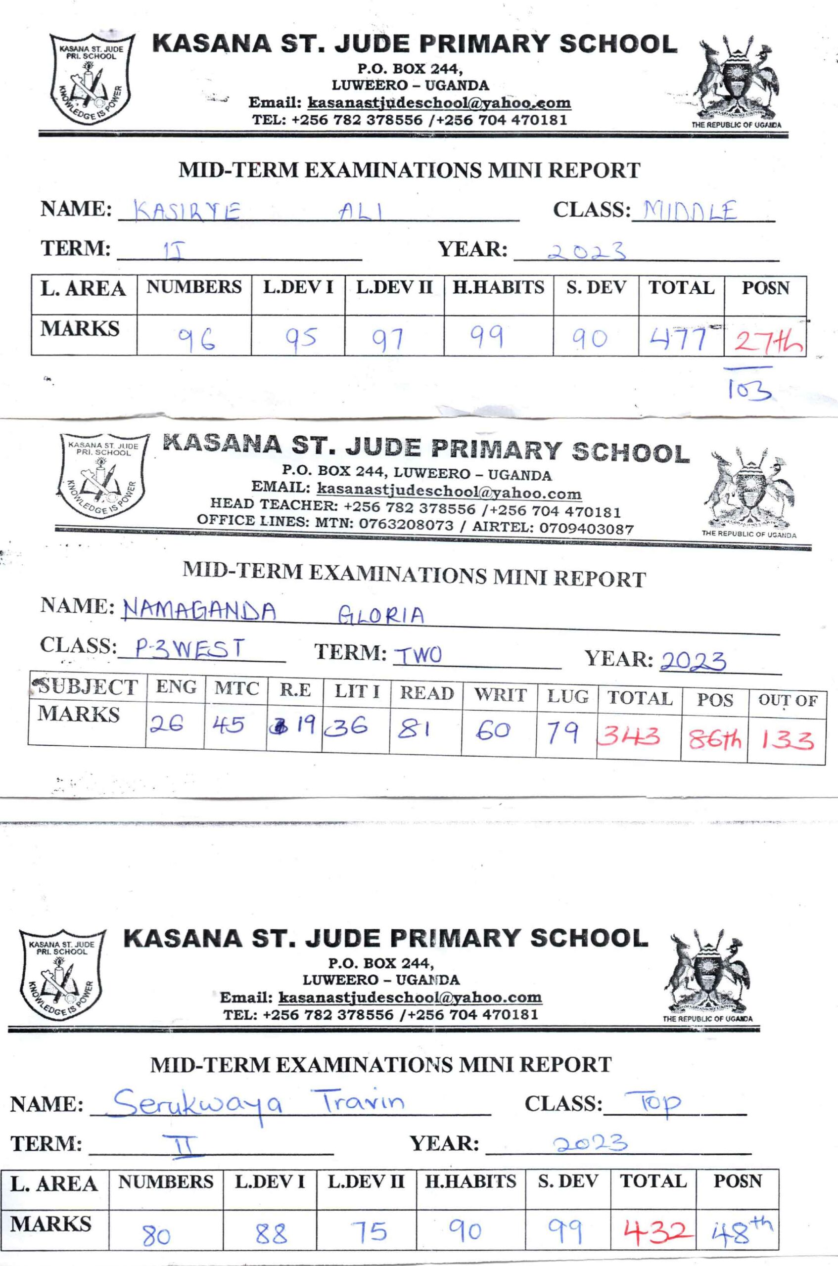 School Visitation – Presenting the Mid-term Transcripts – The Gospel ...